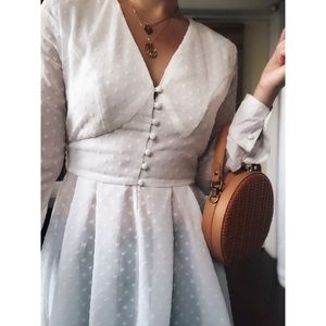 Tops | 1st Date White High Low Duster Top | Poshmark